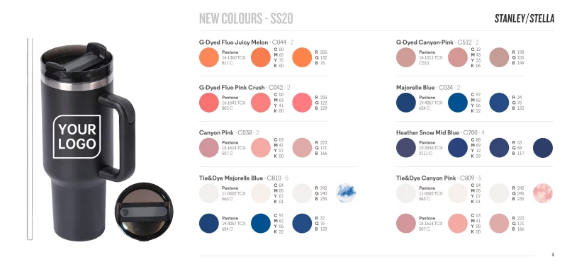 How to Use the Stanley/Stella Colour Guide for Custom Cup Production ...